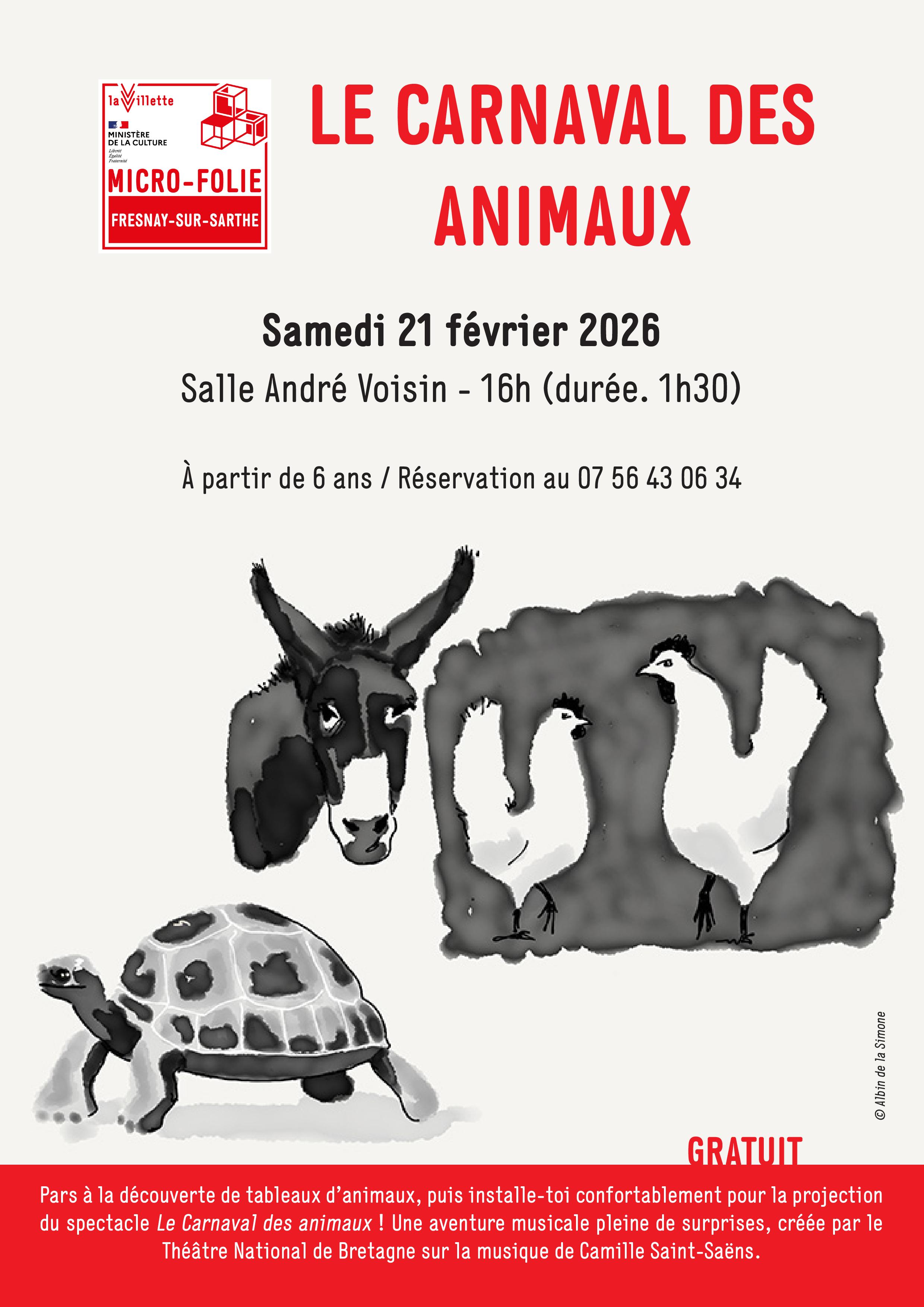 Animation Micro-Folie : Le Carnaval des Animaux | Agenda Sarthe.fr